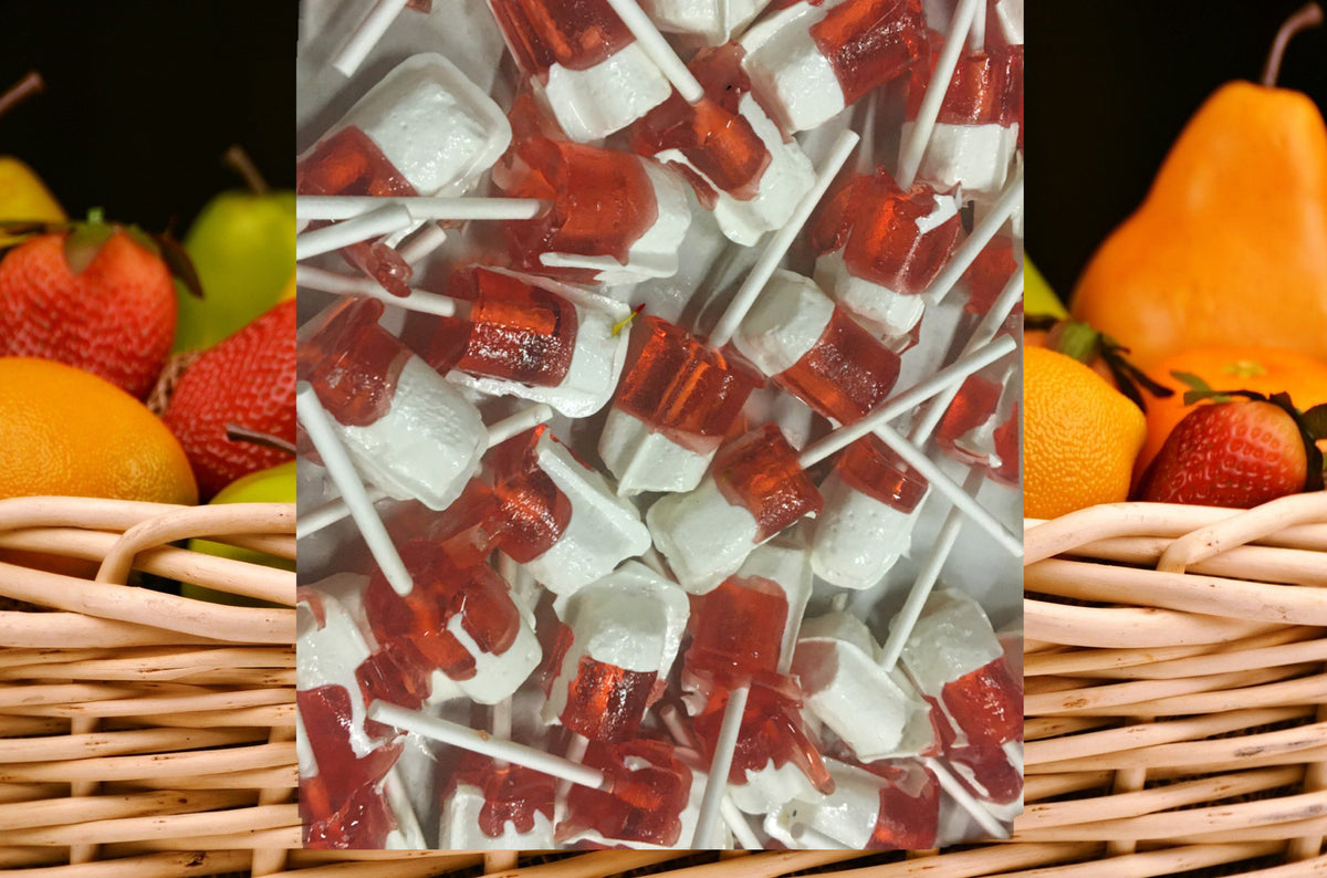 Raspberry-Coconut Lollipops (Pilones Rojo-Coco) – Dulces Tipicos ...