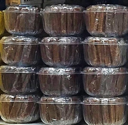 Bowl of (20) Pieces of Black Coconut Candy (Dulce de Mampostial ...