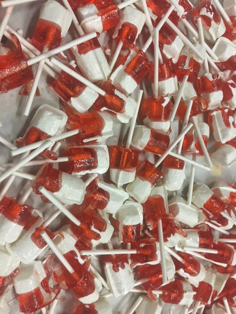 Raspberry-Coconut Lollipops (Pilones Rojo-Coco) – Dulces Tipicos ...